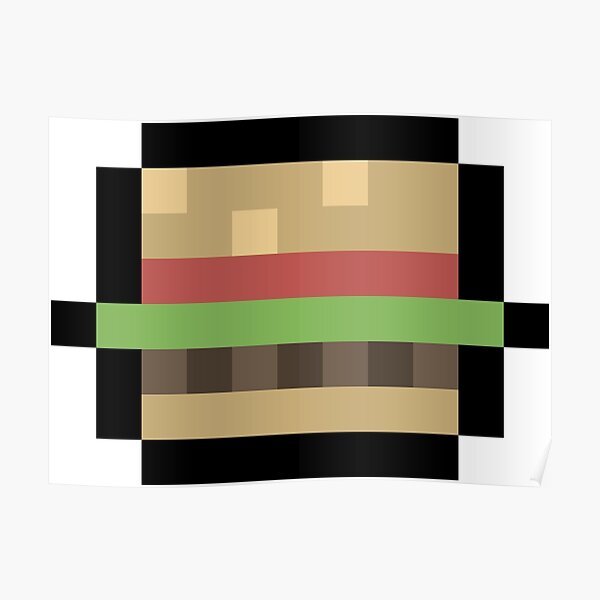 "8-Bit Burger" Poster for Sale by obinsun | Redbubble