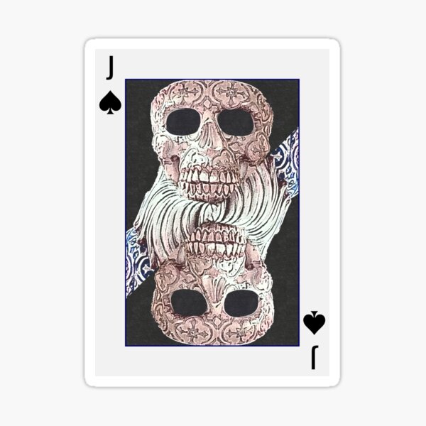 "Jack of Spades Scary Dream " Sticker by DreamDave3000 | Redbubble