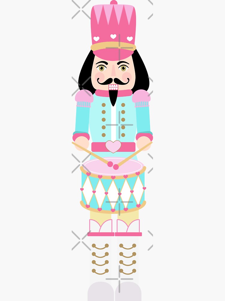 "Nutcracker Pink Christmas" Sticker by gildel-design | Redbubble