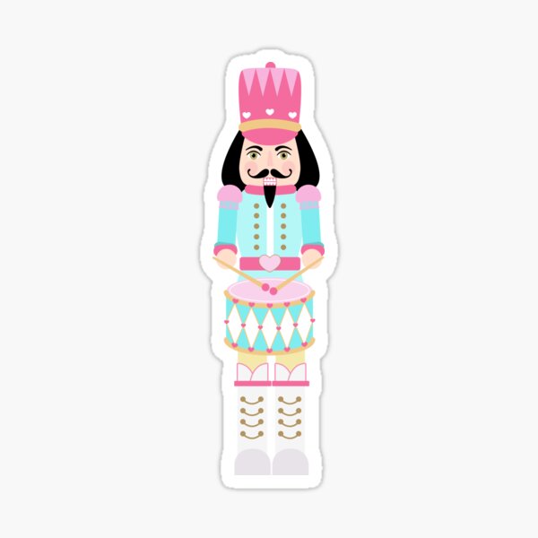 "Nutcracker Pink Christmas" Sticker by gildel-design | Redbubble