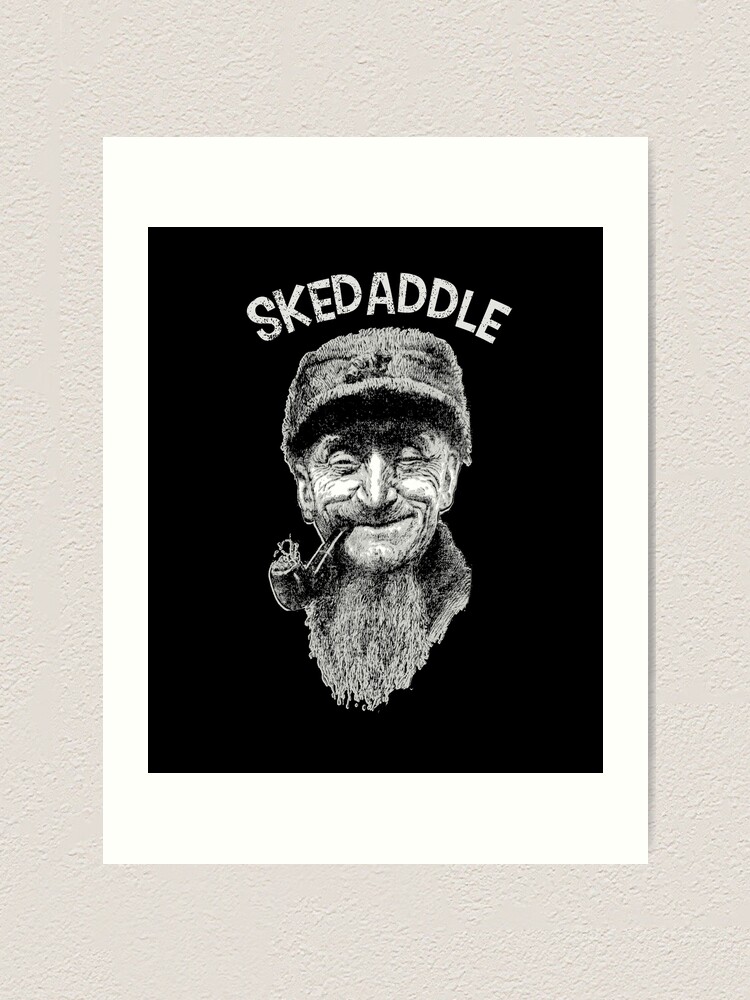 "Skedaddle - Tobbacco Pipe Smoking Hillbilly" Art Print for Sale by ...