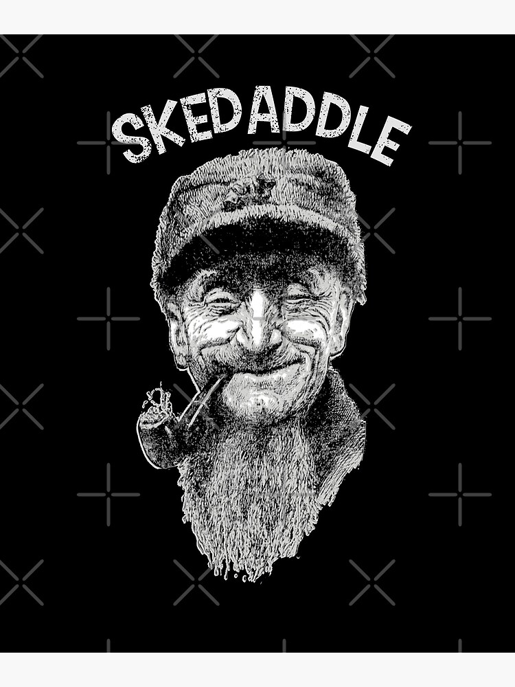 "Skedaddle - Tobbacco Pipe Smoking Hillbilly" Art Print for Sale by ...