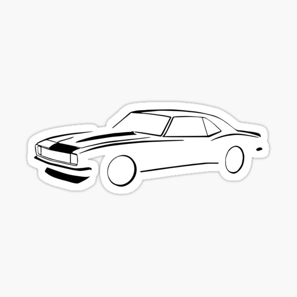 "camaro" Sticker by digitaled-ar | Redbubble