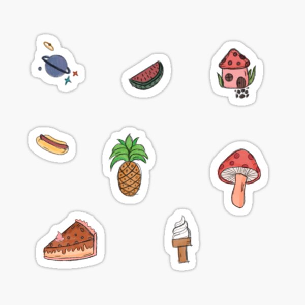 "~ Cute doodle sticker pack " Sticker for Sale by sahereative-03 ...