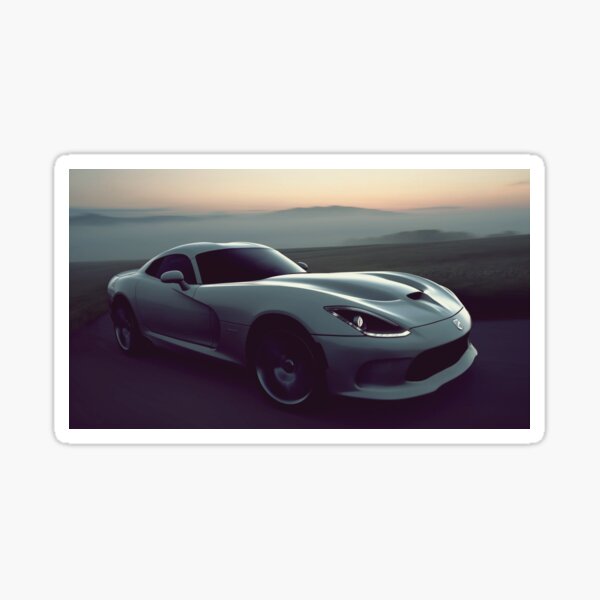 "DODGE VIPER" Sticker by carscarscard | Redbubble