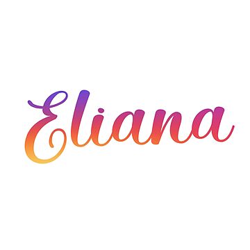 Pegatina for Sale con la obra «Eliana» de quoteforsuccess | Redbubble