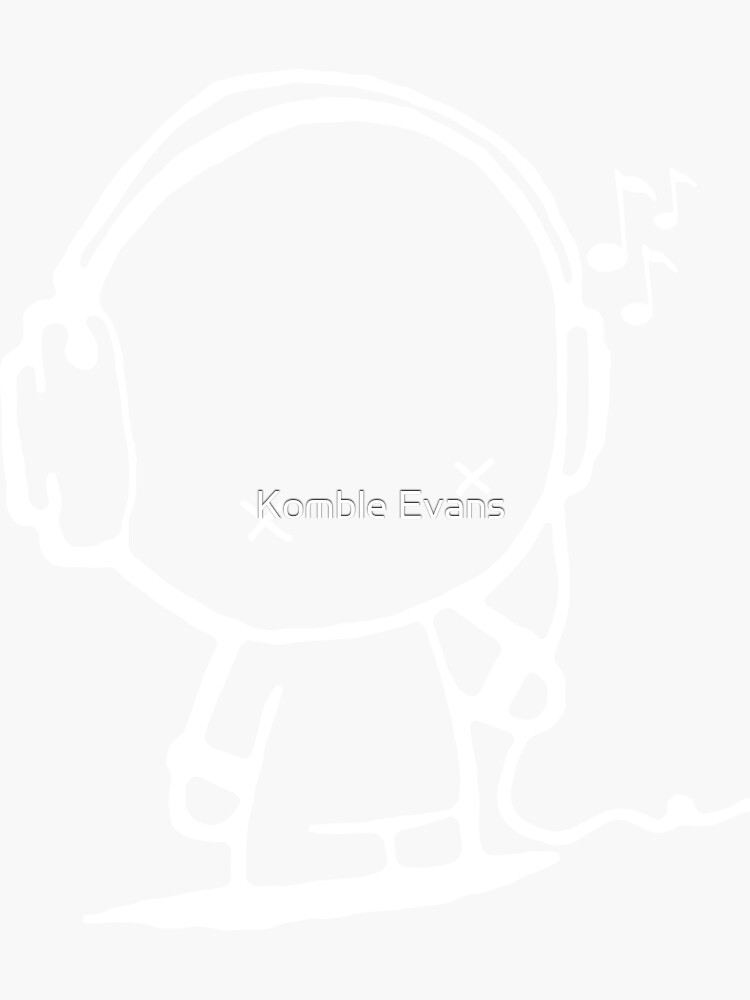 "Music Man" Sticker by Kombleevans | Redbubble