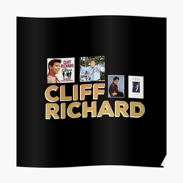 "cliff richard" Poster for Sale by wworkman3x | Redbubble