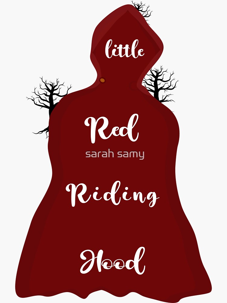 "little red riding hood" Sticker by Sarah-samy833 | Redbubble