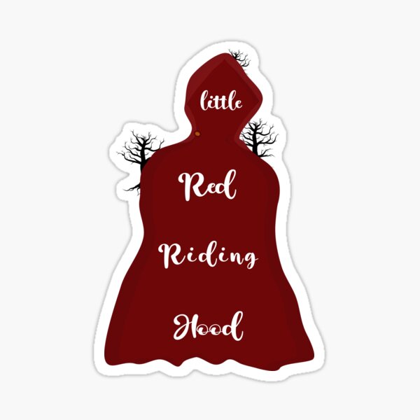 "little red riding hood" Sticker by Sarah-samy833 | Redbubble