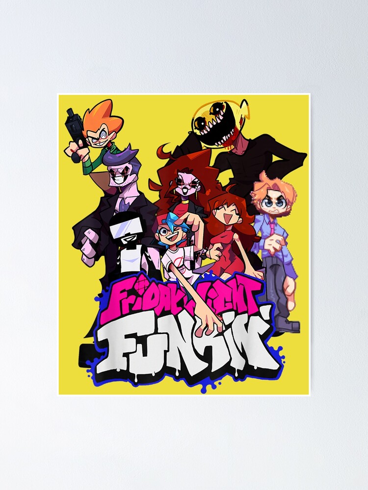 "Friday Night - Funkins Characters Boyfriend Lemon Demon" Poster for ...