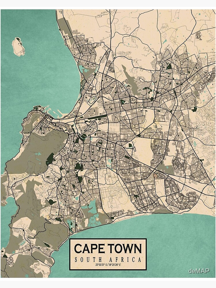 Cape Town Map South Africa