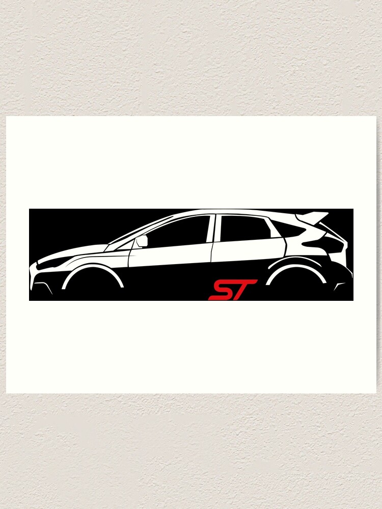 "Ford Focus ST Vector" Art Print for Sale by Alice555 | Redbubble