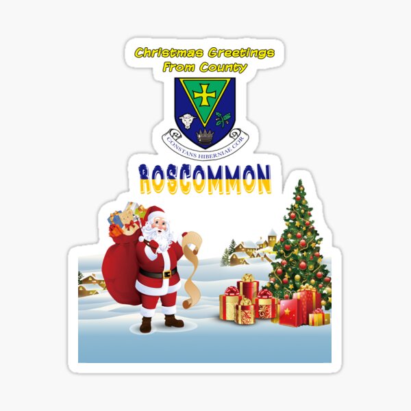 "COUNTY ROSCOMMON" Sticker for Sale by CathalDevlin | Redbubble