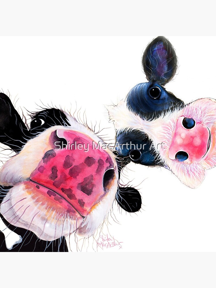 "CoW PRiNT, ANiMaL PRiNT ' NeLLY & NoRa ' BY SHiRLeY MacARTHuR" Poster ...