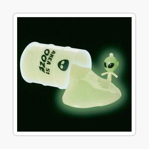 "sludge alien (silly)" Sticker for Sale by TheIllusiveTaco | Redbubble