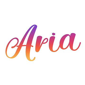 "Aria" Sticker for Sale by Quote for Success | Redbubble
