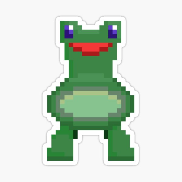 "Froggy Pixel Chair" Sticker by NellieBellina | Redbubble