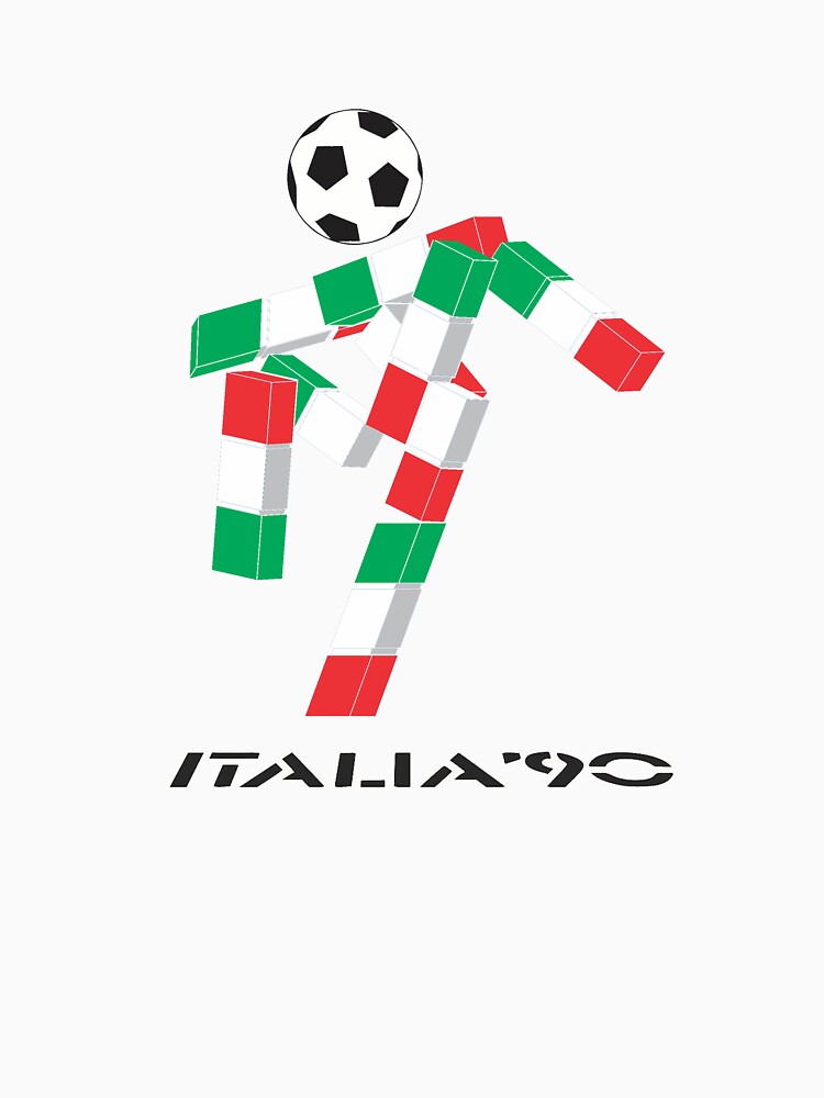 "Italia 90 Footballer Logo" T-shirt for Sale by silkdegreestees ...