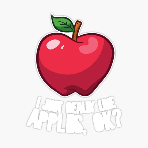 Funny Apple Logo Stickers