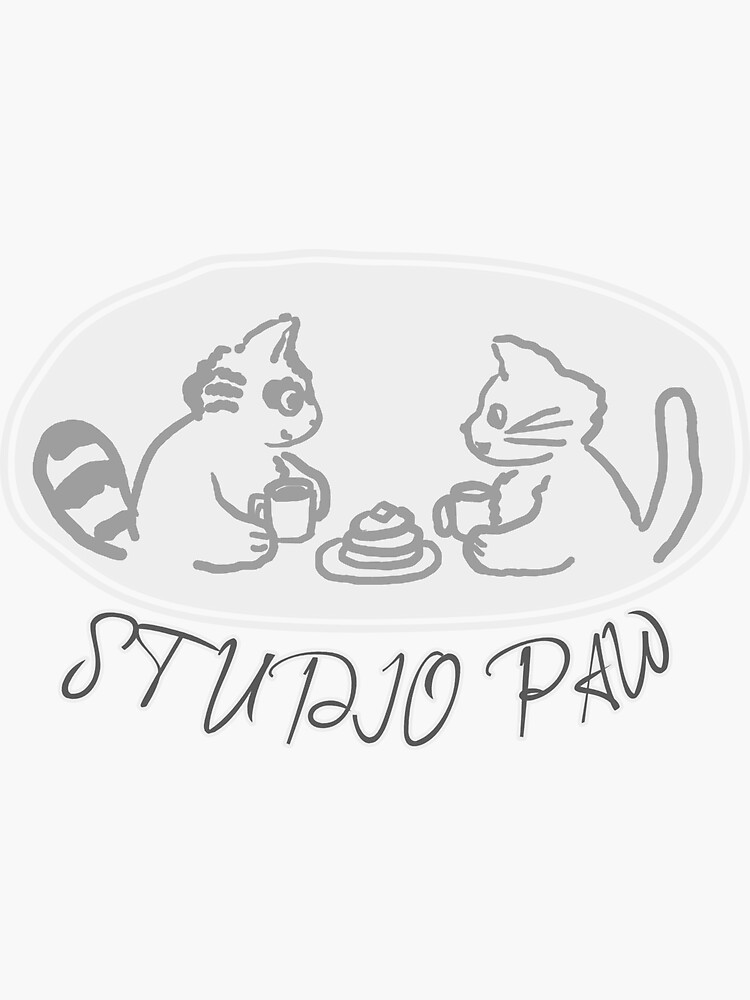 "Studio paw signature" Sticker by StudioPaw | Redbubble