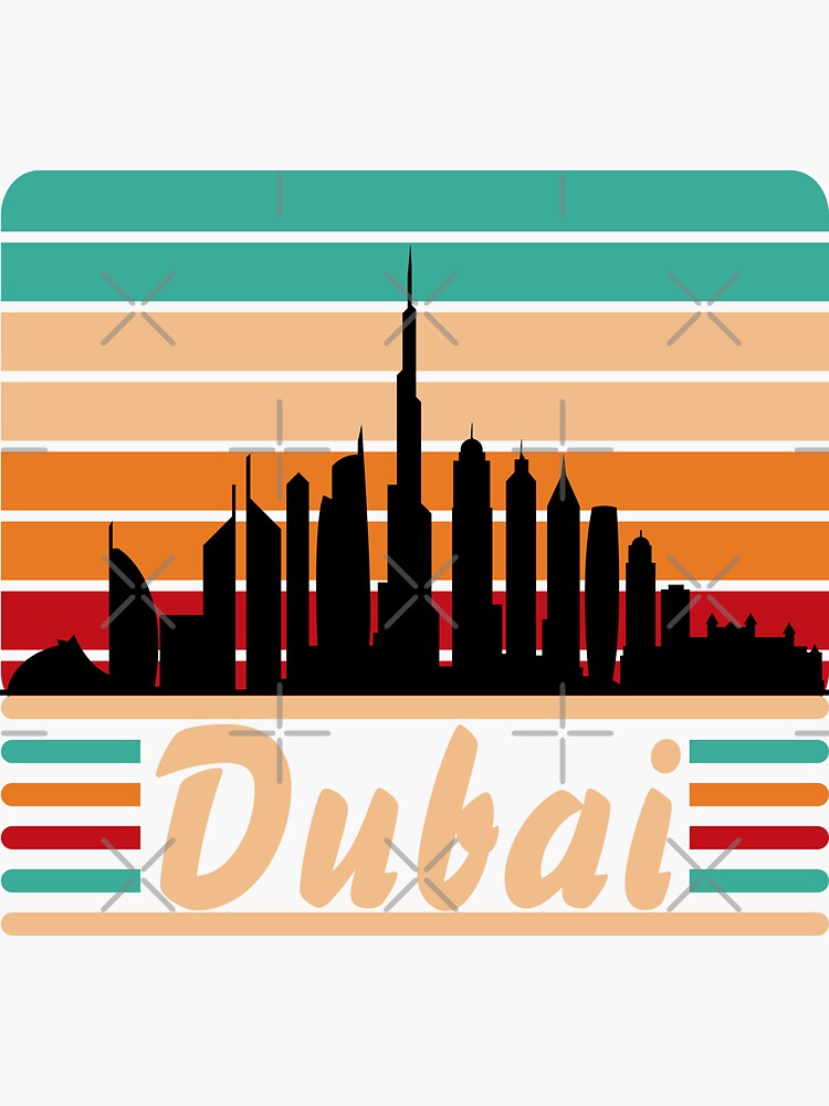 "Dubai" Sticker for Sale by skdesigns83 | Redbubble