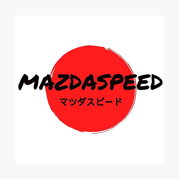 "Mazdaspeed red sun logo" Photographic Print for Sale by ukreanra ...