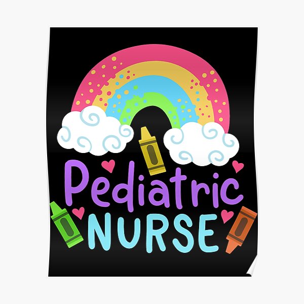 "Pediatric Nurse" Poster by Mealla | Redbubble