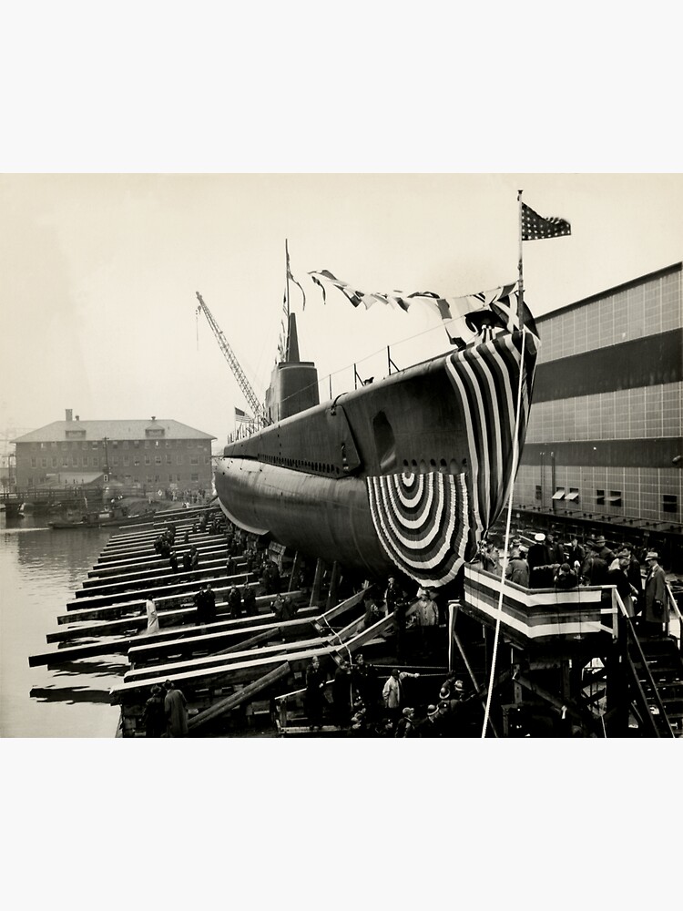 Pegatina «Submarino USS Peto de la Segunda Guerra Mundial» de ...