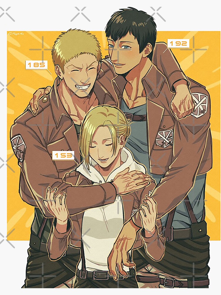 "Erwin Smith - Attack on Titan" Sticker by Kurama-store | Redbubble