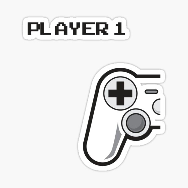 "Player 1" Sticker by GoodVibesEmpire | Redbubble