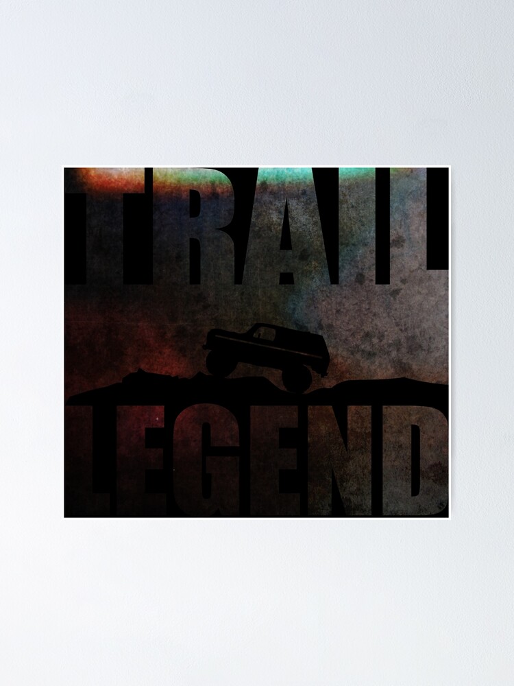"car rock crawler trail legend rc truck off-road racing " Poster by ...