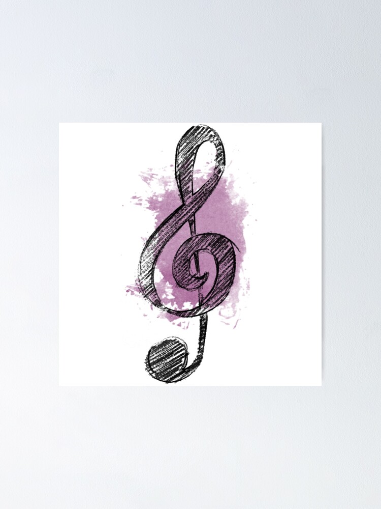 "Music note" Poster for Sale by Khabystore | Redbubble