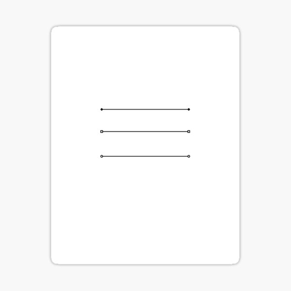 "Three-line design" Sticker for Sale by GioOne2001 | Redbubble