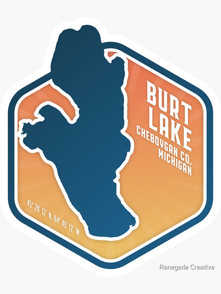 "Burt Lake" Sticker for Sale by RenegadeCreate | Redbubble