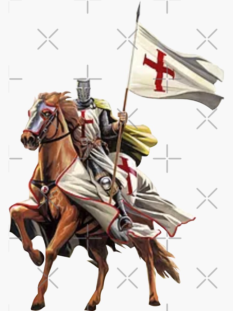 "Knights Templar Battle Ready" Sticker for Sale by hop2swing | Redbubble