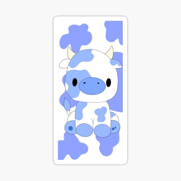 "Blueberry Cow" Sticker for Sale by carlyakacarly | Redbubble