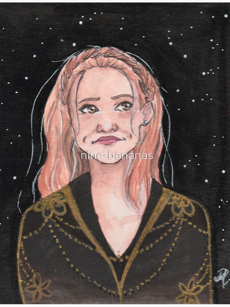 "Lydia - Golden" Sticker by nine-bananas | Redbubble