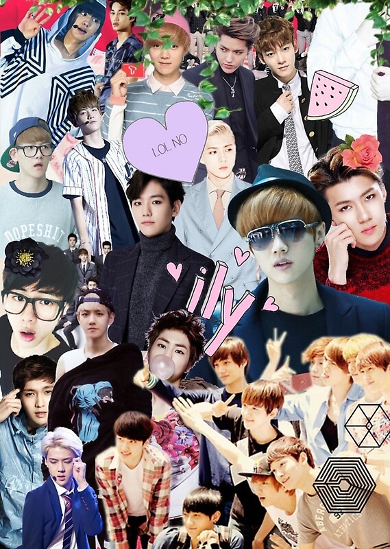 "exo collage" by animu | Redbubble
