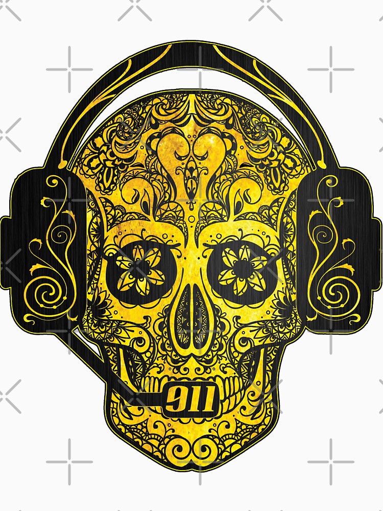 "Dispatcher Sugar Skull" T-shirt for Sale by artistwill | Redbubble ...