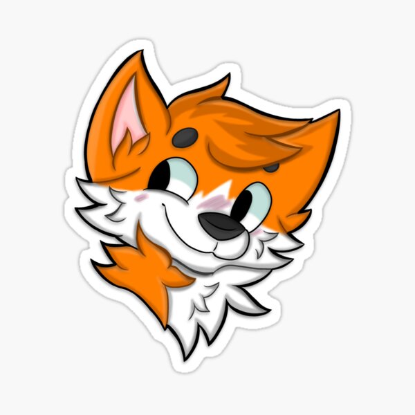 "Furry Fox smirk" Sticker for Sale by KoshieCrafts | Redbubble