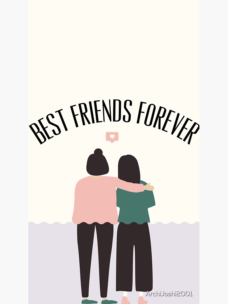 "Best Friend Forever" Sticker by ArchiJoshi2001 | Redbubble
