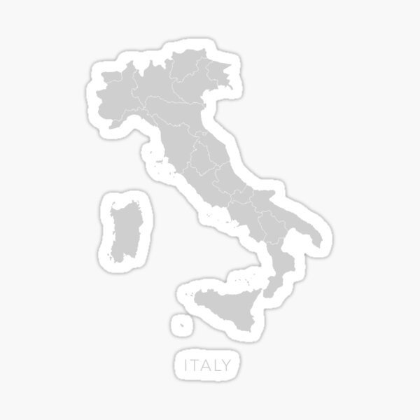 "Map of Italy" Sticker for Sale by By-Danni-Marie | Redbubble