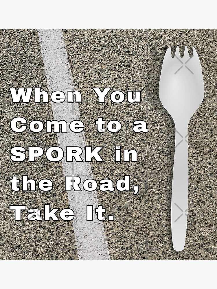 Spork Quotes 3SPORK 3" Mini Plastic Spork White