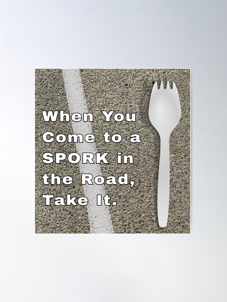 Spork Quotes 3SPORK 3" Mini Plastic Spork White
