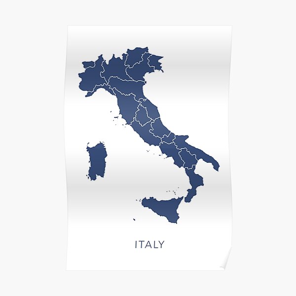 "Map of Italy" Poster for Sale by By-Danni-Marie | Redbubble