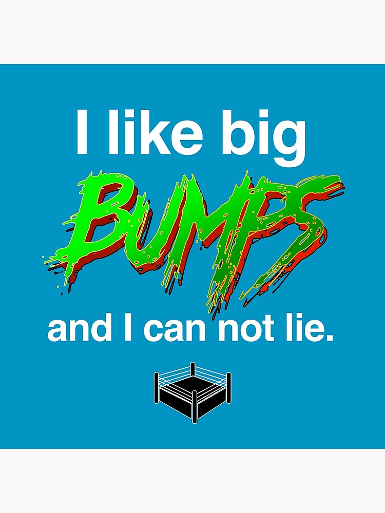 I Like Big Bumps Poster For Sale By Cerichards Redbubble