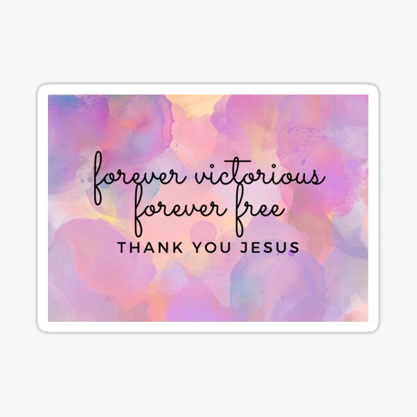 "Thank you Jesus" Sticker for Sale by DivineLegacy | Redbubble