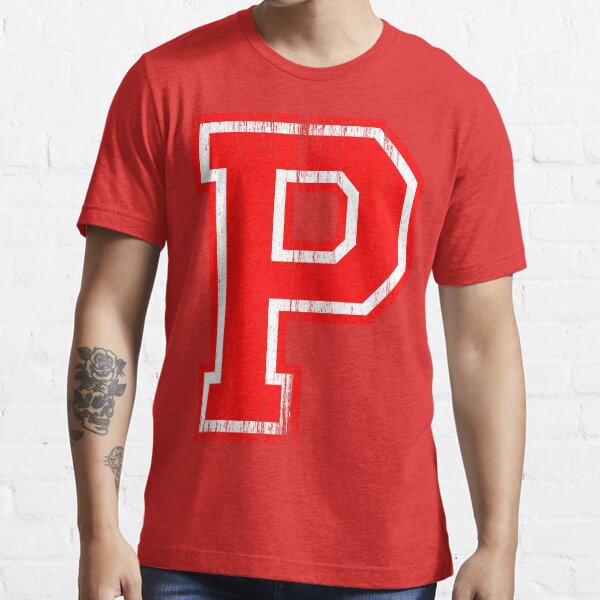 "Big Red Letter P" T-shirt for Sale by adamcampen | Redbubble | letter ...