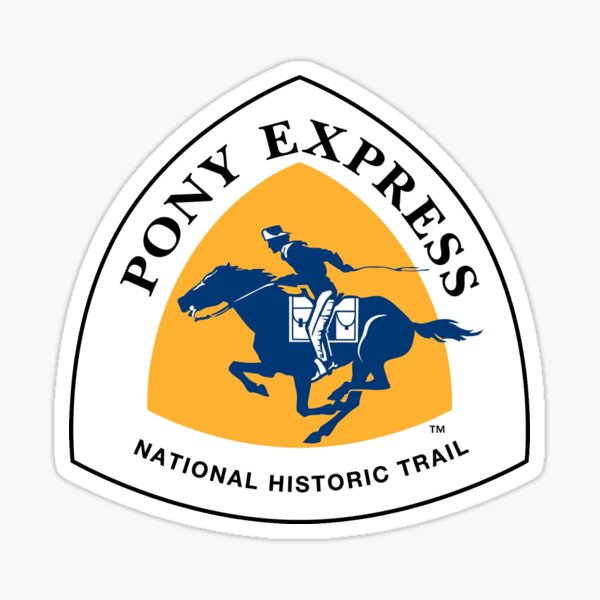 "Pony Express Trail" Sticker for Sale by triplew427 | Redbubble